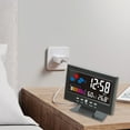 Temperature Humidity LCD Color Screen Weather Projection Clock ...