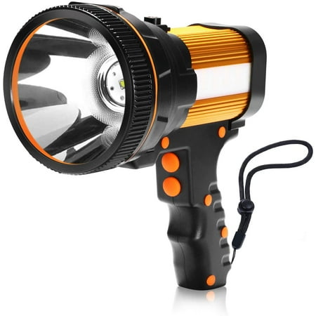 Super Bright Handheld Flashlight,Rechargeable Spot Lights Hand Held ...