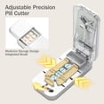 3-in-1 Adjustable for Small & Large Pills, Professional Pill Splitter ...