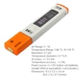 PH-80 PH Meter 2 in 1 ATC Digital Water Quality Tester PH Temp Detector ...
