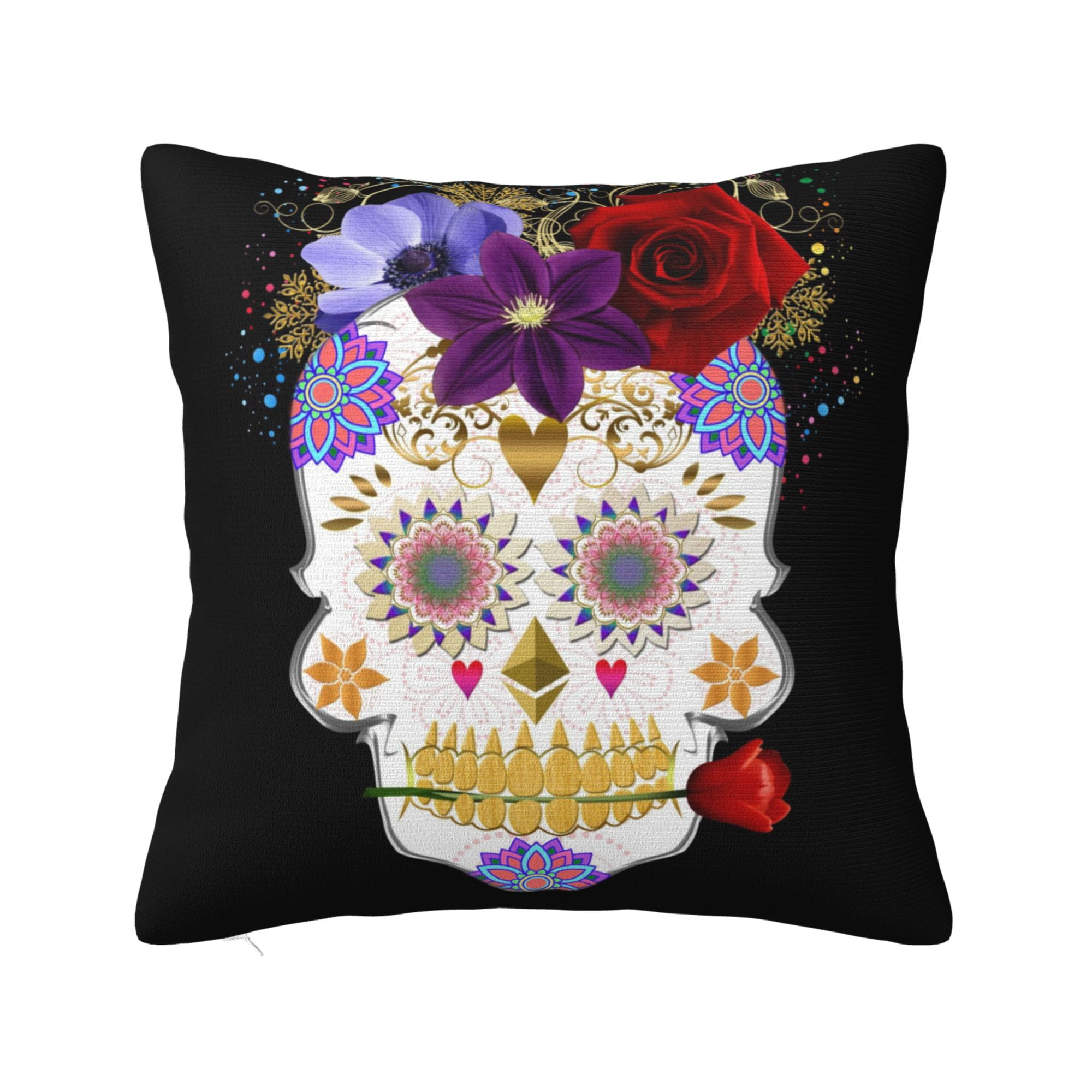 ZICANCN Day Of The Dead Sugar Decorative Throw Pillow Covers , Couch ...