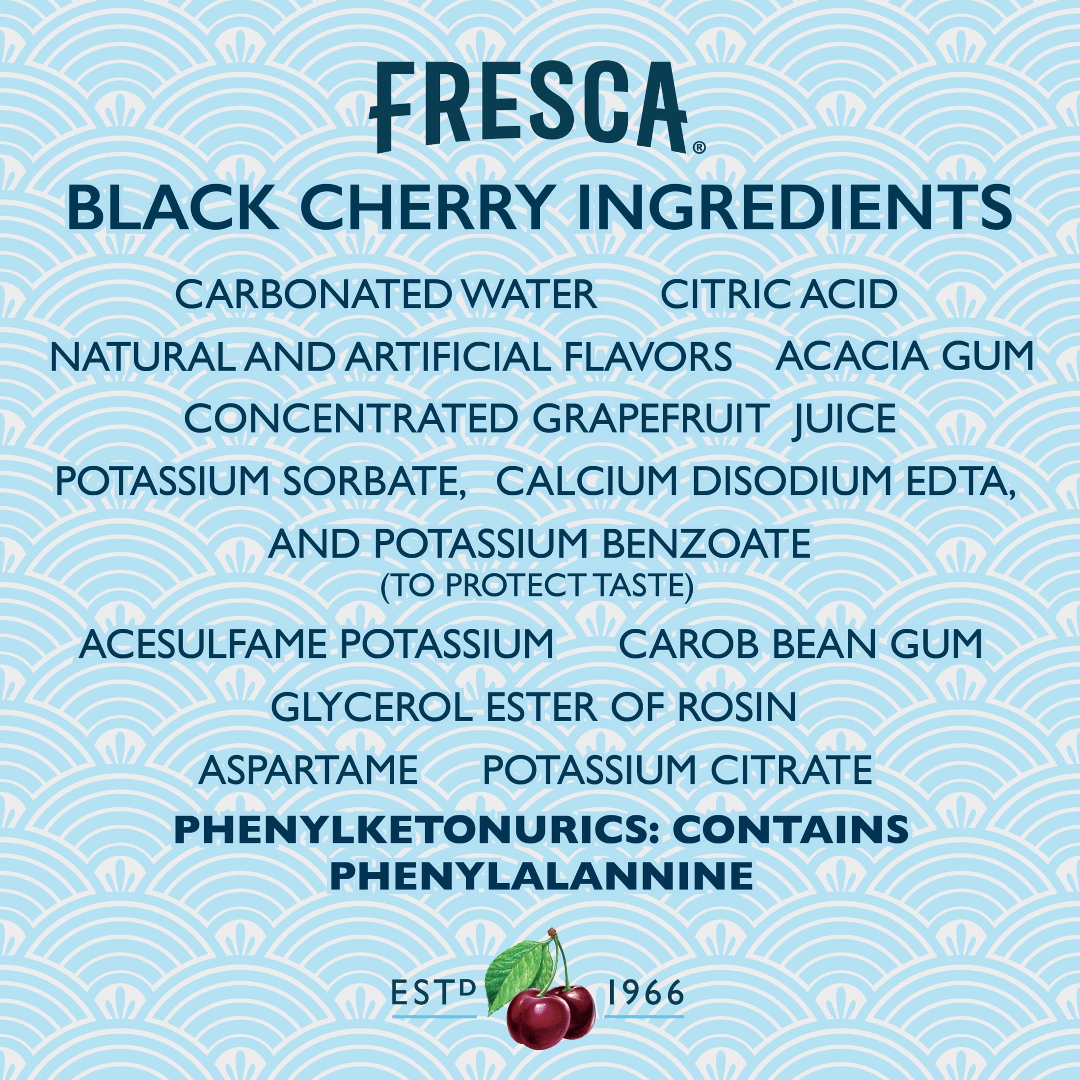 Fresca Zero Calorie Black Cherry Soda, 12 fl oz, 12 Philippines | Ubuy