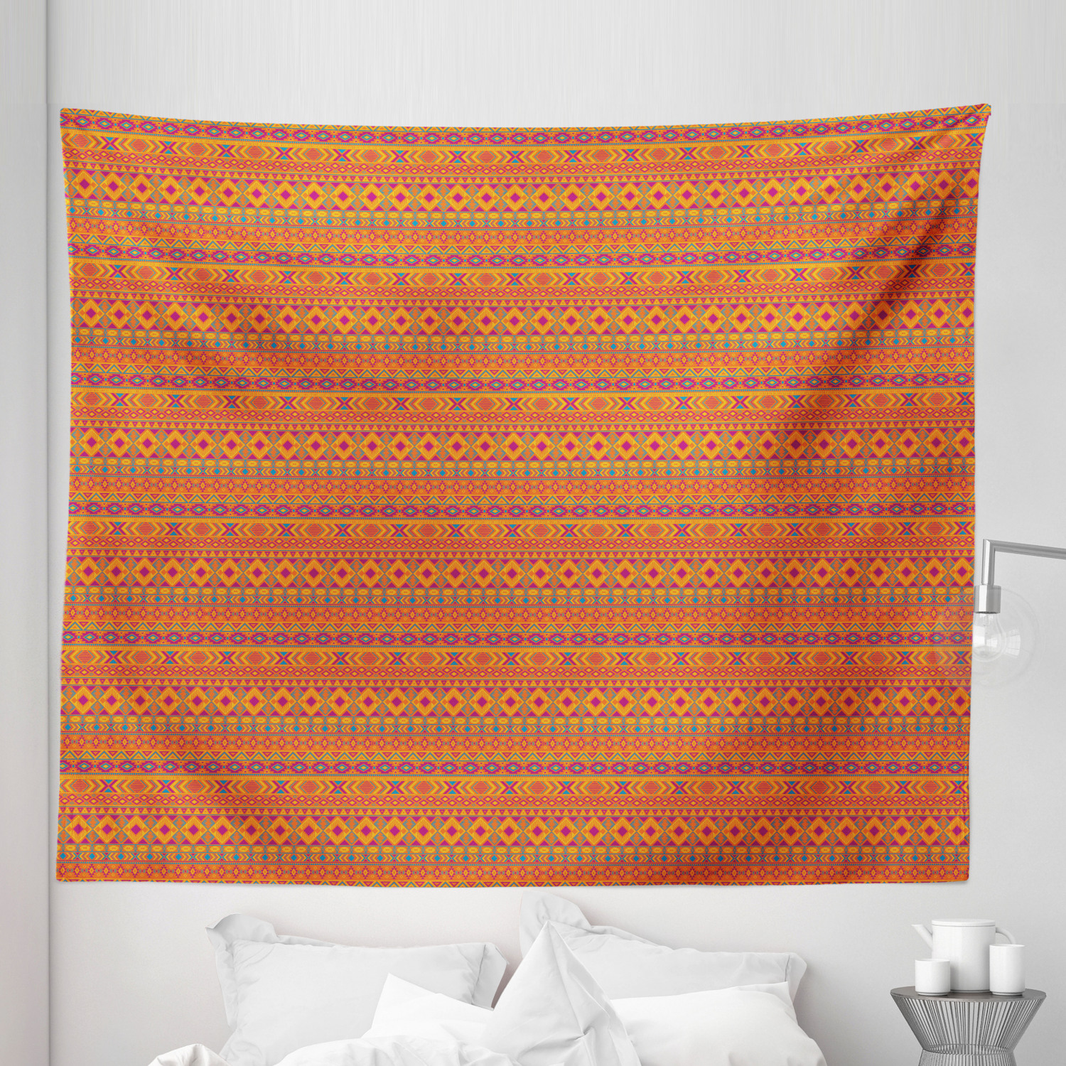 Ethnic Tapestry, Aztec Tribal Bohemian Geometric Repeated Forms in ...