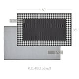 VHC Brands Down Home Indoor Rug Rect 36x60, Polyester Area Rug, Accent ...