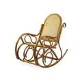 Wickerix Milano Modern Rocking Chair, Natural Rattan Wicker, ECO ...