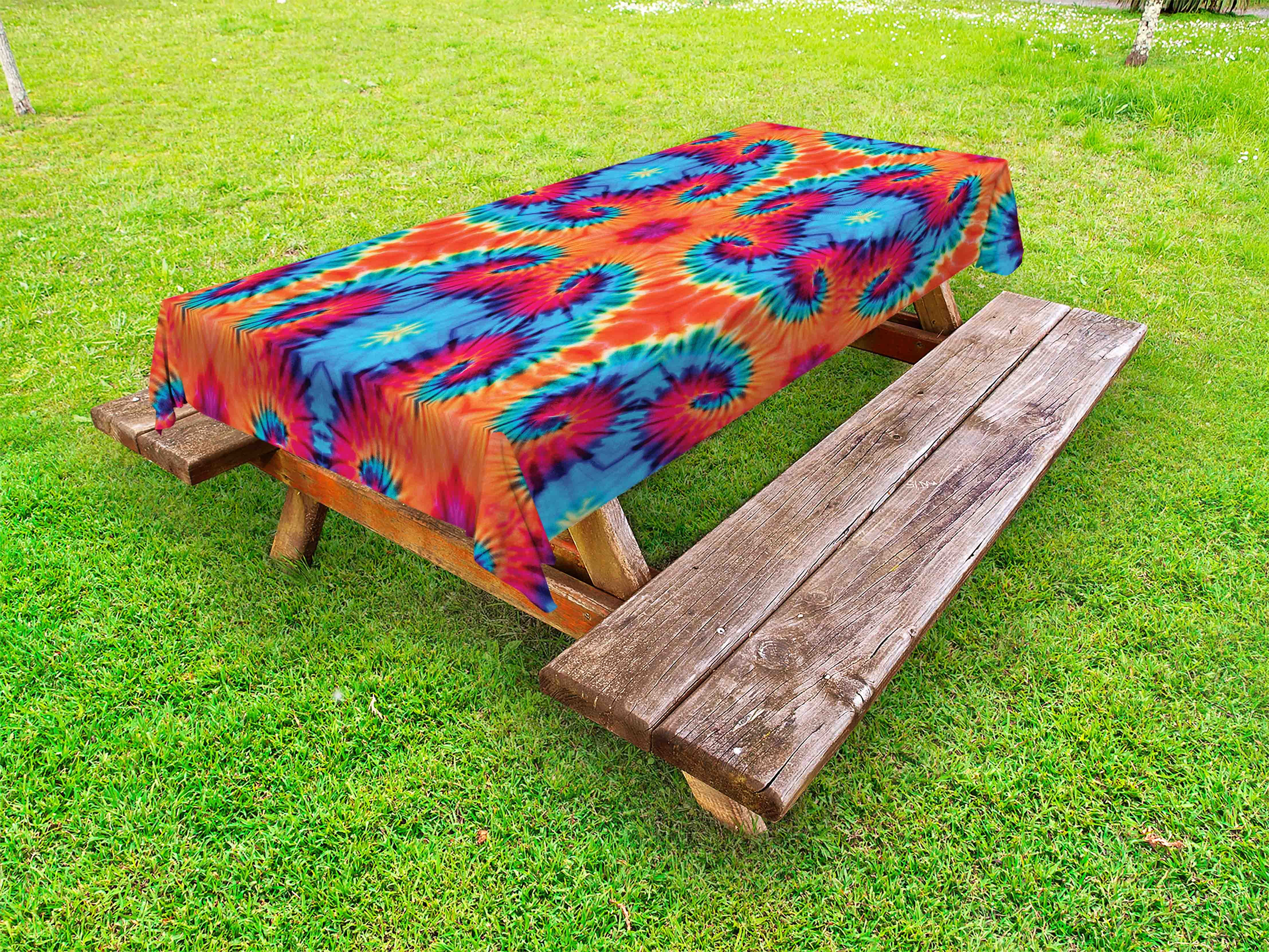 Spiritual Ikat Outdoor Tablecloth, Spiritual Ikat Hallucinatory ...