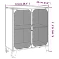 vidaXL Storage Cabinet File Cabinet with Doors for Living Room Metal ...