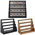 Upgraded Solid Wood 4-Tier Card Display Case, 1PCS, Trading Card ...