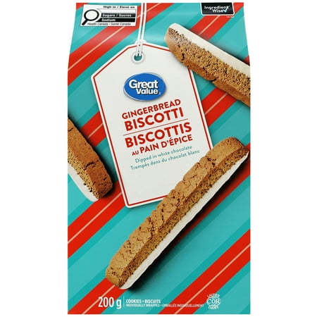 Great Value Gingerbread Biscotti, 200 g - Walmart.ca