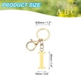 Uxcell Initial Letter Key Chain, Letter A-Z Keychain Initials Keyring ...