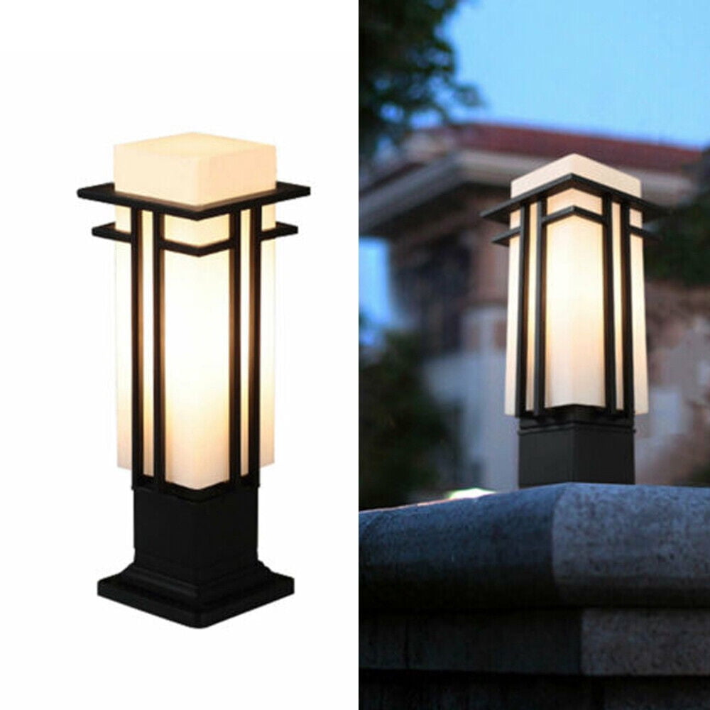 DENEST LED Outdoor Street Post Pole Post Light Garden Light Lamp ...