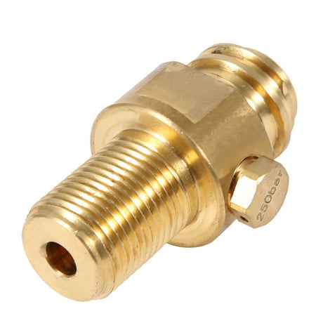Brass Connector, CO2 Connector Adapter Brass Fitting, Valve Tank Refill ...