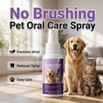 Pet Oral Spray for Dogs and Cats, 100ml Pet Dental Care Spray for Fresh ...
