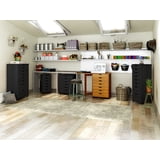 Adeptus Solid Wood Storage Cabinet Unit, 6 Drawer Extra Wide Roll Cart ...