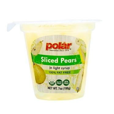 MW Polar Sliced Pears in Light Syrup, Nutritious Snack, 10 oz Jar, Pack ...