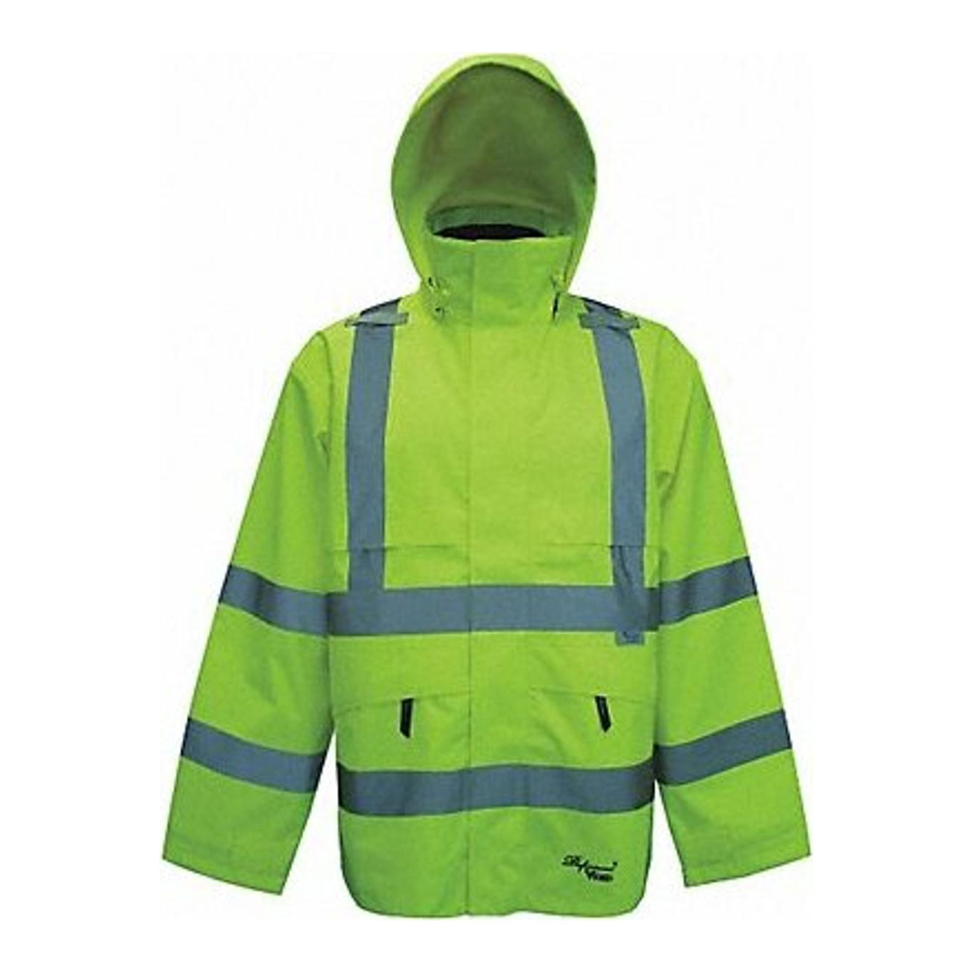 Viking Rain Jacket,Class 3, Type R,Ylw/Grn,XL D6329JG-XL - Walmart.com