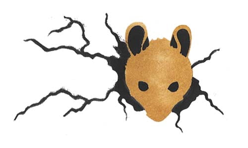 Mouse in Hole Wall Stencil SKU #1399 by Designer Stencils - Walmart.com