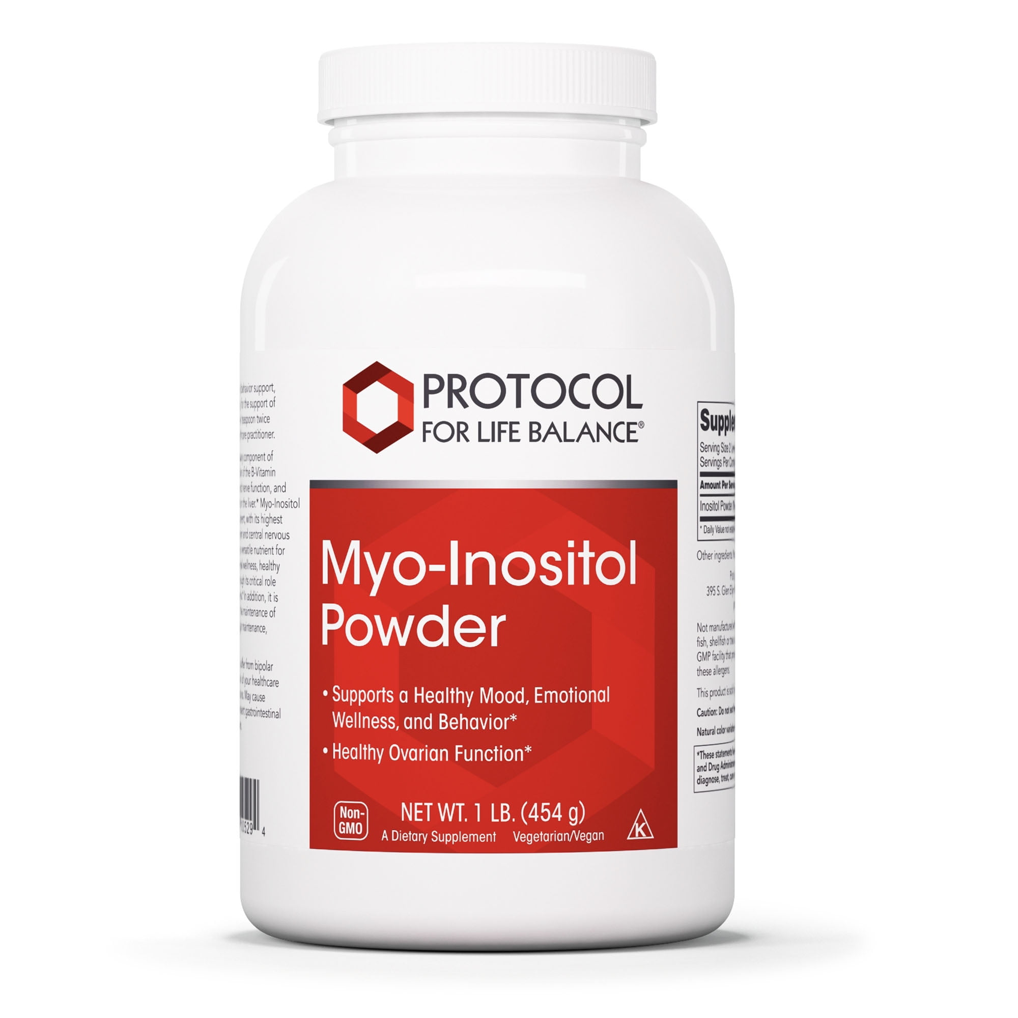 Protocol for Life Balance Myo Inositol Powder - Women’s - 1 lb (454 g ...