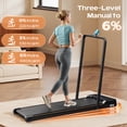 Primy Walking Pad with Incline and Handle, 4 in 1 Compact Under Desk ...