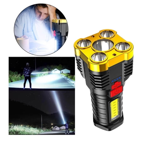 Portable Bright LED Searchlight Handheld Spotlight powered powerful ...