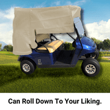 Covered Living Golf Cart Sun Shade Cover for 4 Seater Golf Cart Roof up ...