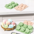 6 Cavity Multipurpose Heart Shape Dessert Mold Kitchen Baking Accessory ...