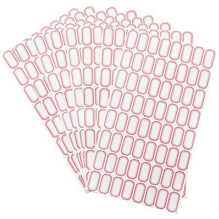50 Sheets 3200 Pcs Blank Self adhesive Label Sticker 1 x 1/2 Inch for ...