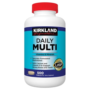 Kirkland Signature Daily Multivitamin & Mineral Tablets with Calcium ...