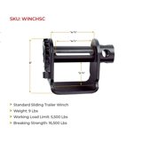 (4 Pack) Trailer Winch - Standard Sliding C Track - Walmart.com