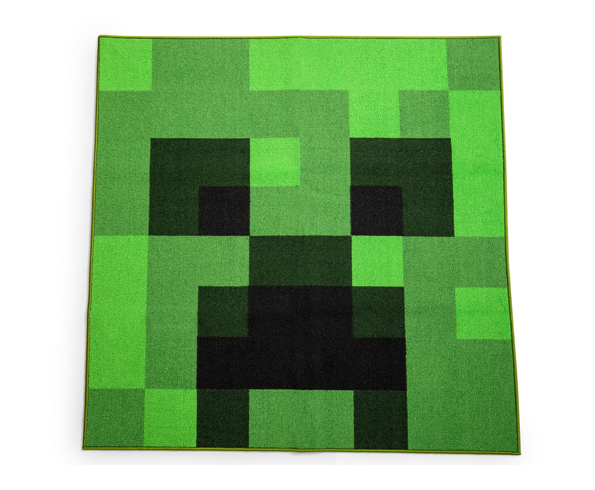 Minecraft Green Creeper Square Area Rug | 52 Inches - Walmart.com
