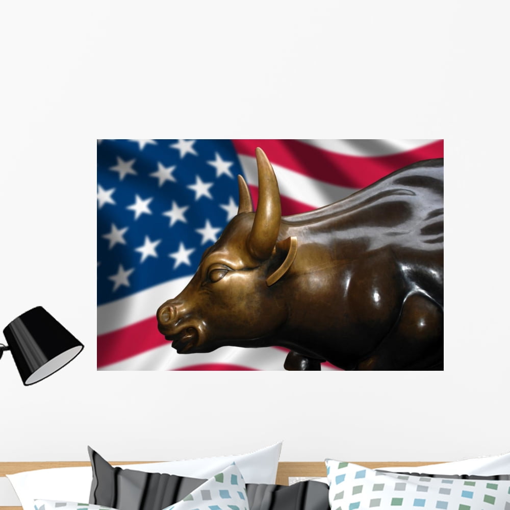 Big Bull Wall Mural Decal Sticker, Wallmonkeys Peel & Stick Vinyl ...