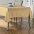 LA Linen Polyester Poplin Rectangular Tablecloth 60 by 144-Inch, Khaki ...