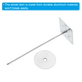 4 Inch Perforated Insulation Pins with Round Washers, 40 Pack Aluminum ...