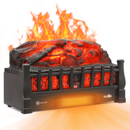 "E-Flame USA Denali 28"" XL Portable Electric Fireplace - Matte Black ...