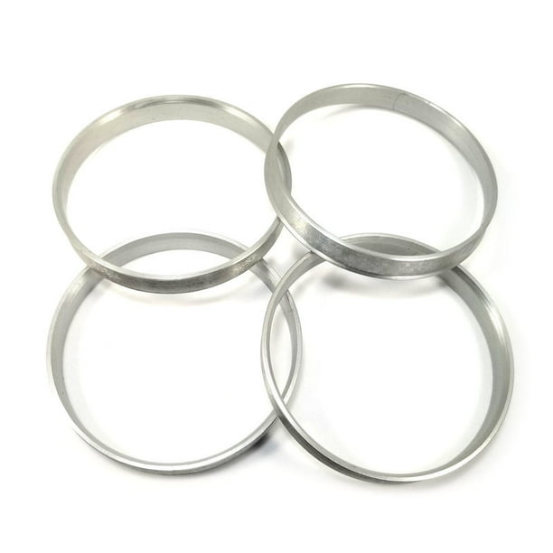 Set (4) Metal (Aluminum) Centric Rings 69.60mm Hub to 74.10mm Wheel/Rim ...