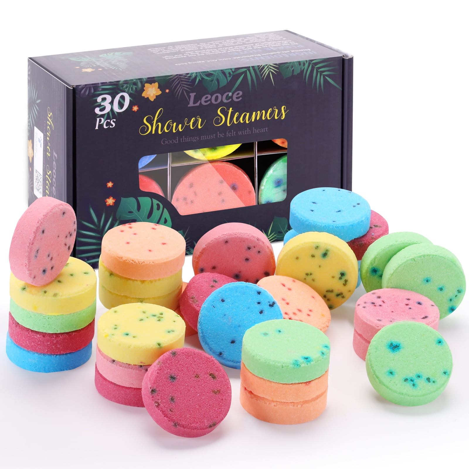 Shower Steamers, 30PCS Natural Aromatherapy Shower Steamers, Vaporizing ...
