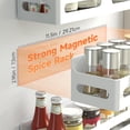 2 Pack Strong Magnetic Spice Rack for Refrigerator, Multipurpose ...