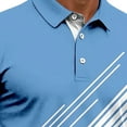 GUZOM Mens Blue Performance Polo Shirt for Golf & Casual, Moisture ...