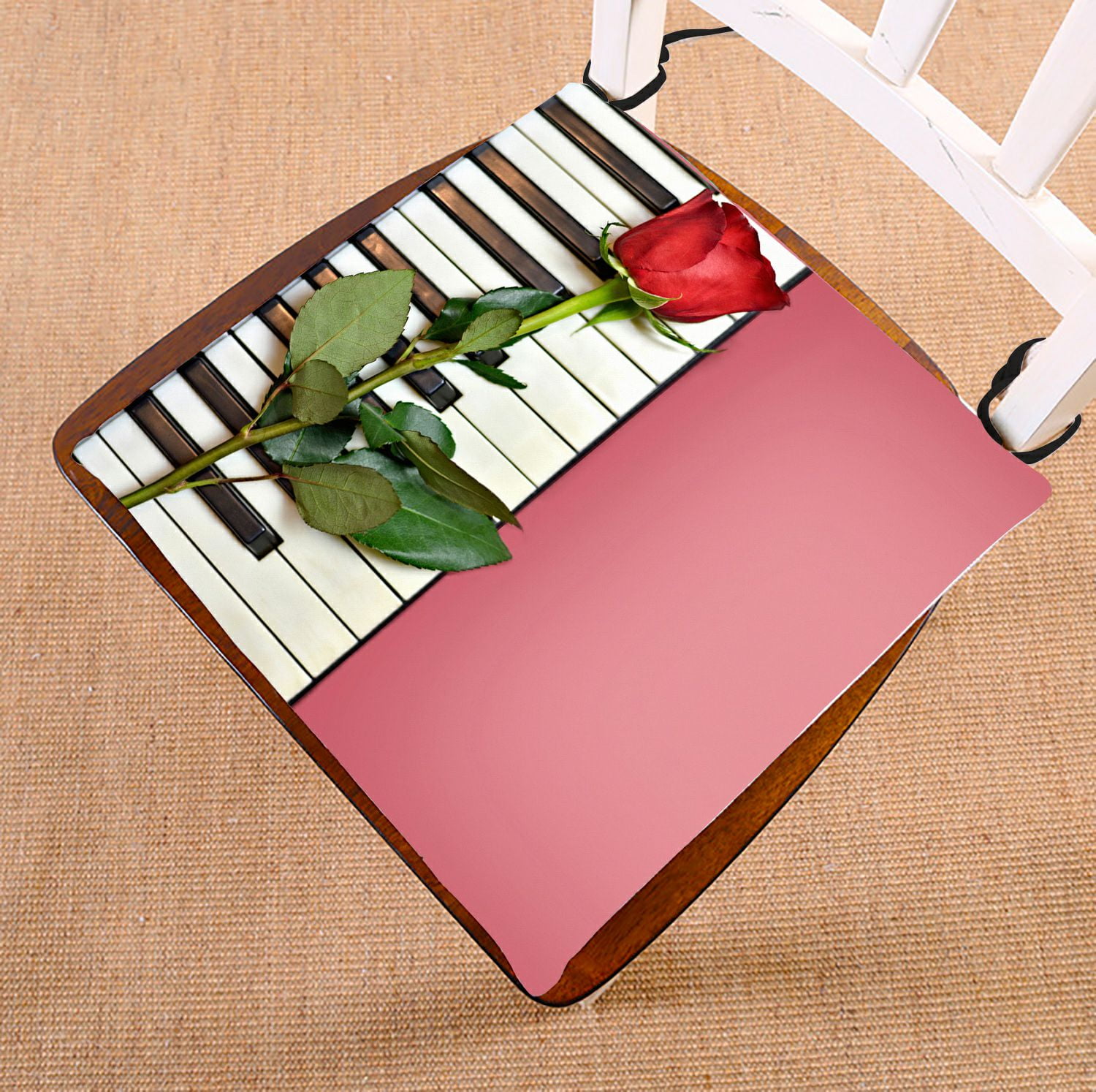 ZKGK Piano Keys Seat Pad Seat Cushion Chair Cushion Floor Cushion Two ...