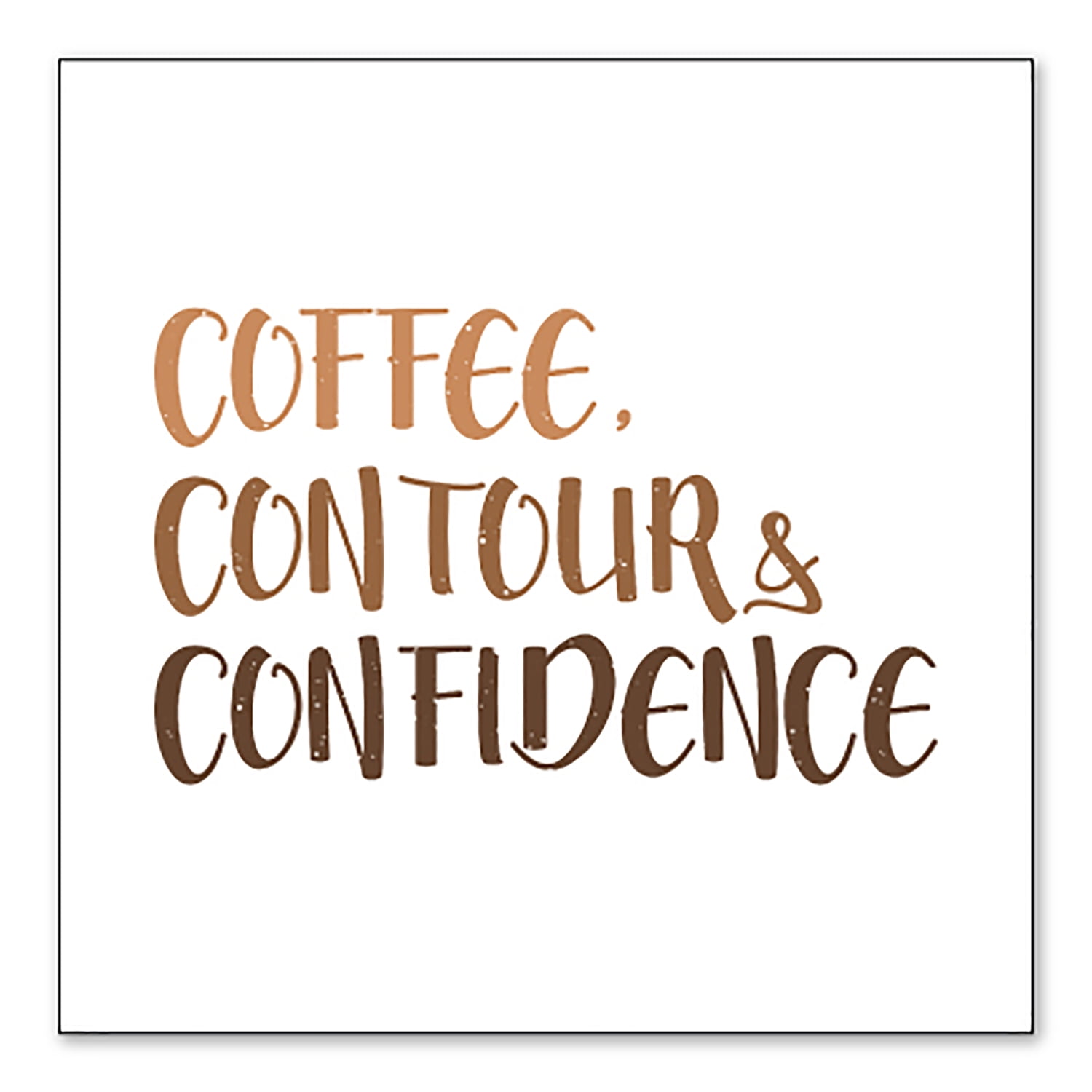 DistinctInk Custom Bumper Sticker - 10" x 10" Decorative Decal - White ...