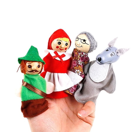 Baby Finger Puppets Animal Finger theatrical Little Dolls Little Red ...