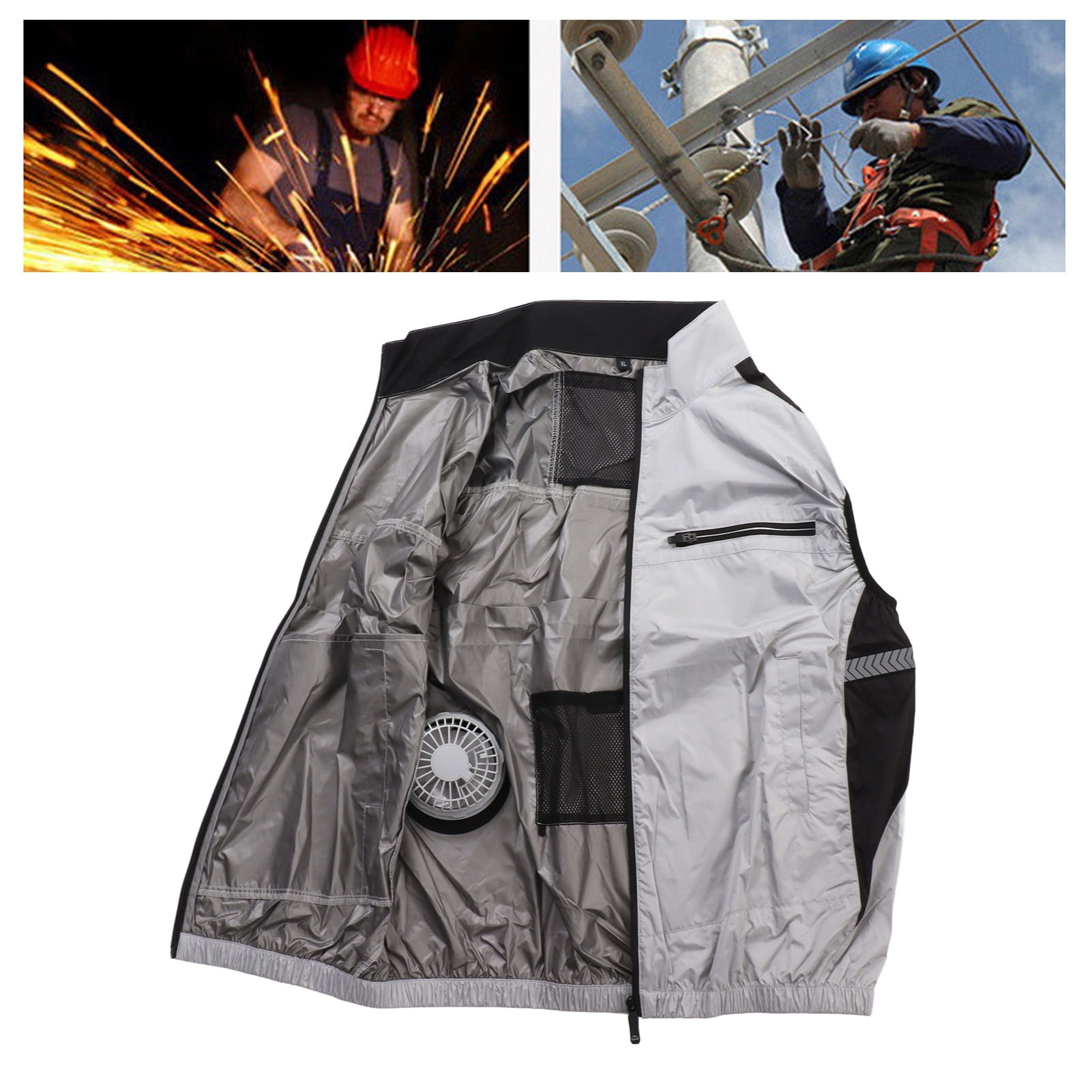 Ropa con Aire Acondicionado con Ventilador Extraíble Resistente a los ...