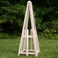 Standard Pyramid Trellis by Prime Retreat, Whitewashed, 46"H - Walmart.com