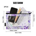 2 Pcs 3 Ring Binder Pouch Water Resistant Clear PVC Pencil Pouch for ...