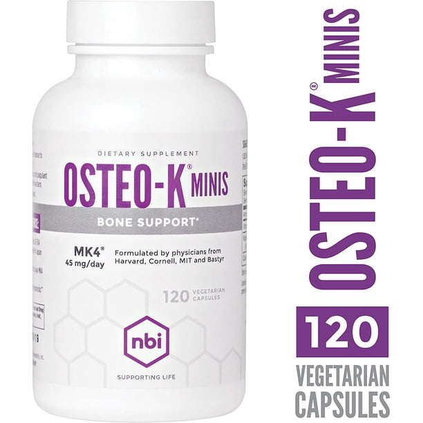 Nutrional Biochemistry Osteo-K Minis Bone Support 120 ct - Walmart.com