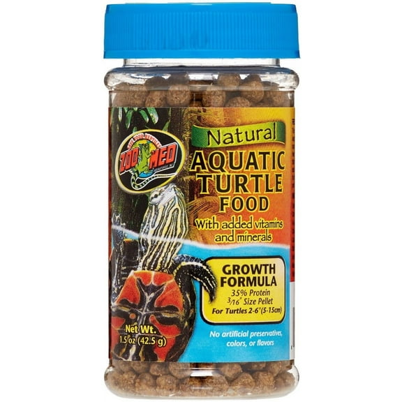 Zoo Med Natural Aquatic Turtle Food Growth Formula [Reptile Aquatic ...