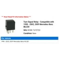 Turn Signal Relay - Compatible with 1998 - 2003, 2009 Mercedes-Benz ...