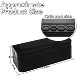 Zone Tech Coin Case Storage Box - Classic Black Plastic Coin Case ...
