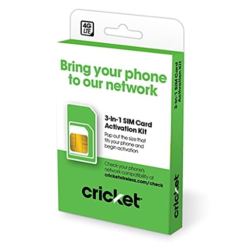 Cricket Wireless 3-en-1 SIM Kit - Trae tu propio teléfono - 2.0 ...