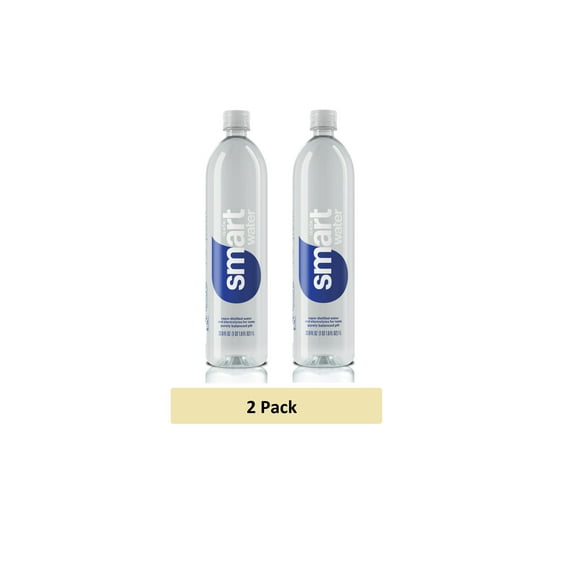 Glaceau Smartwater Vapor Distilled Premium Water, Electrolytes, 12 fl ...